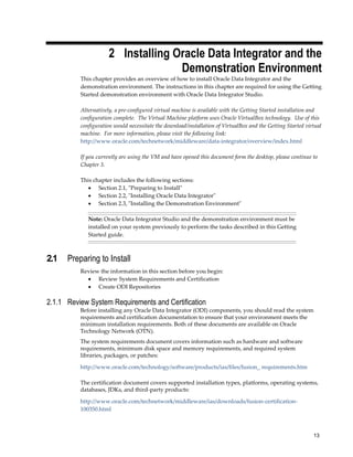 Odi 12c-getting-started-guide-2032250 | PDF