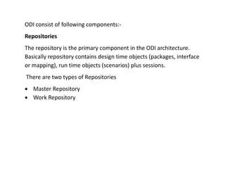 Oracle Data Integrator | PPTX
