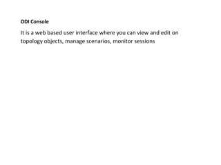 Oracle Data Integrator | PPTX