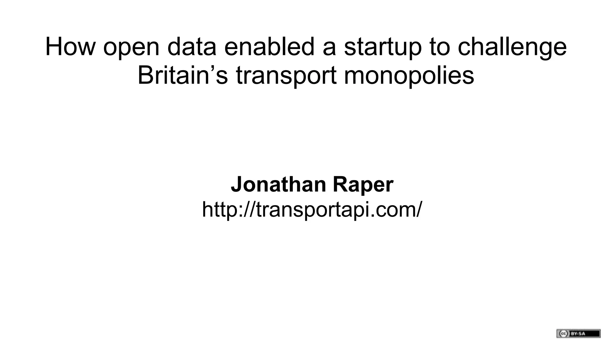 ODI Summit TransportAPI | PPTX