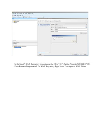 Odi 11g master and work repository creation steps | DOCX | Databases | Computer Software and ...