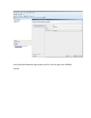 Odi 11g master and work repository creation steps | DOCX | Databases ...