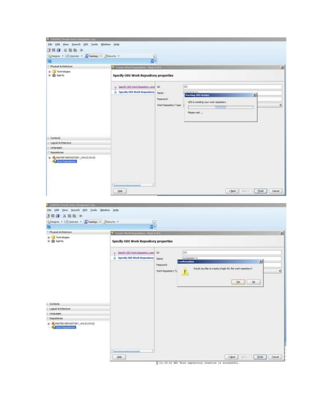 Odi 11g master and work repository creation steps | DOCX | Databases ...