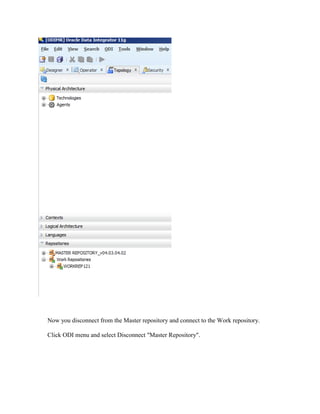 Odi 11g master and work repository creation steps | DOCX | Databases ...