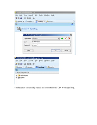 Odi 11g master and work repository creation steps | DOCX | Databases | Computer Software and ...