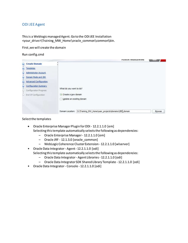 Odi 12 c_agent_configuration | DOCX | Cloud Computing | Internet