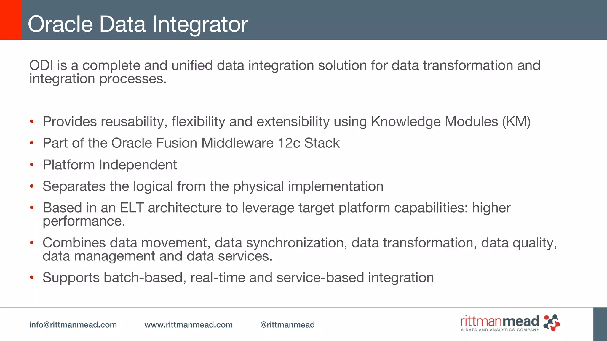 Integrating Oracle Data Integrator with Oracle GoldenGate 12c | PDF