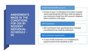 ODI DRAFT REGULATIONS | PPTX