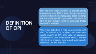 ODI DRAFT REGULATIONS | PPTX