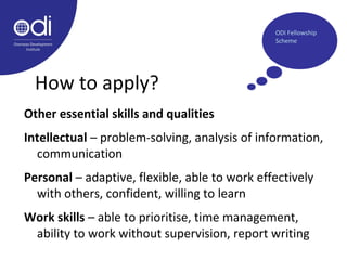 ODI Fellowship Scheme | PPT