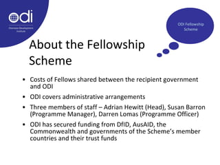 ODI Fellowship Scheme | PPT
