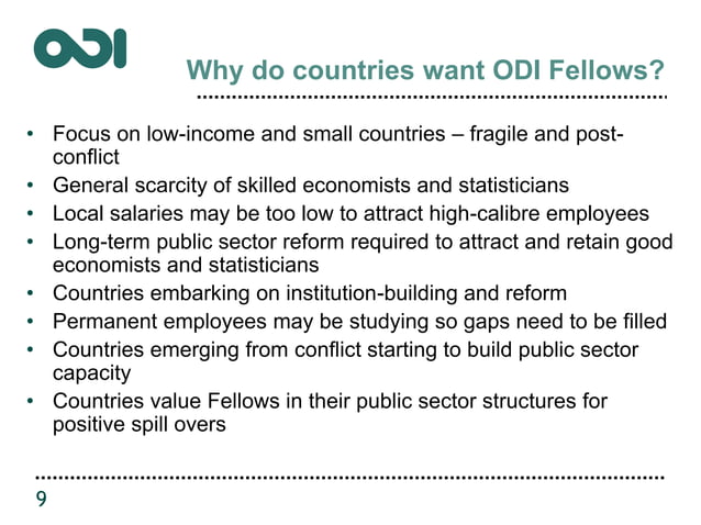 ODI Fellowship scheme | PPT