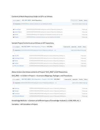 ODI ( Oracle Data Integrator ) and Git Repository Integration Basic Steps | PDF