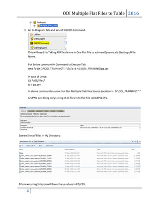ODI 11g - Multiple Flat Files to Oracle DB Table by taking File Name dynamically | DOCX