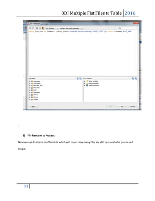 Multiple Flat Files(CSV) to Target Table in ODI12c(12.2.1.0.0) | DOCX