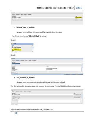Multiple Flat Files(CSV) to Target Table in ODI12c(12.2.1.0.0) | DOCX