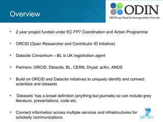 ODIN Project Presentation to CLOSER Leadership Team | PPT