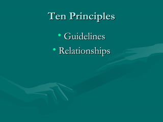 Ten Principles as the Essence of Process Consultation | PPT
