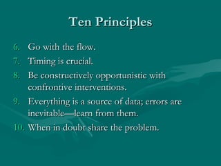 Ten Principles as the Essence of Process Consultation | PPT