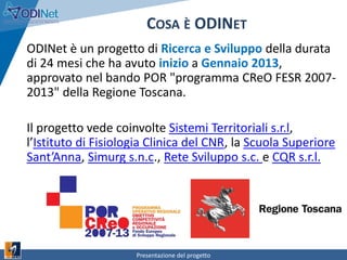 Presentazione del progetto ODINet | PPT