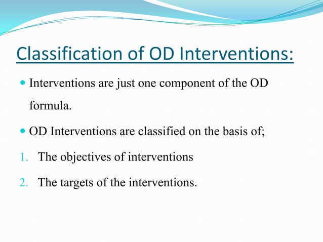 Od interventions | PPTX