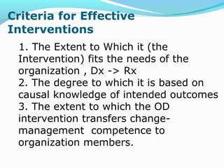 OD Interventions | PDF