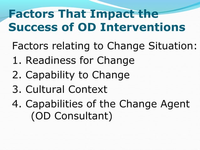 OD Interventions | PDF | Business | Business and Finance