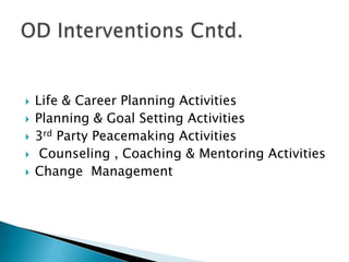 O D Interventions | PPT