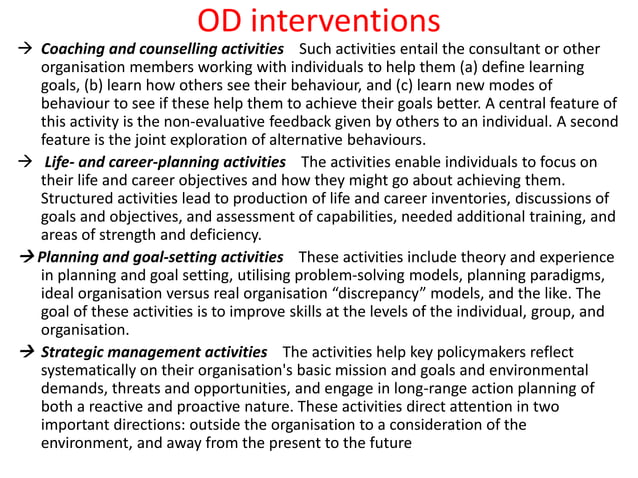 Od interventions | PPTX | Physical Therapy | Wellness