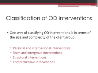 OD Interventions personal and interpersonal | PPT