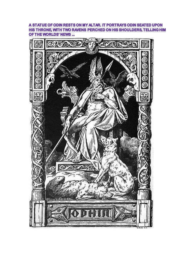 Odin, the norse god of wisdom. war and magic, is called allfather . | DOCX