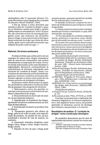 O discurso do combate às drogas e suas ideologias | PDF