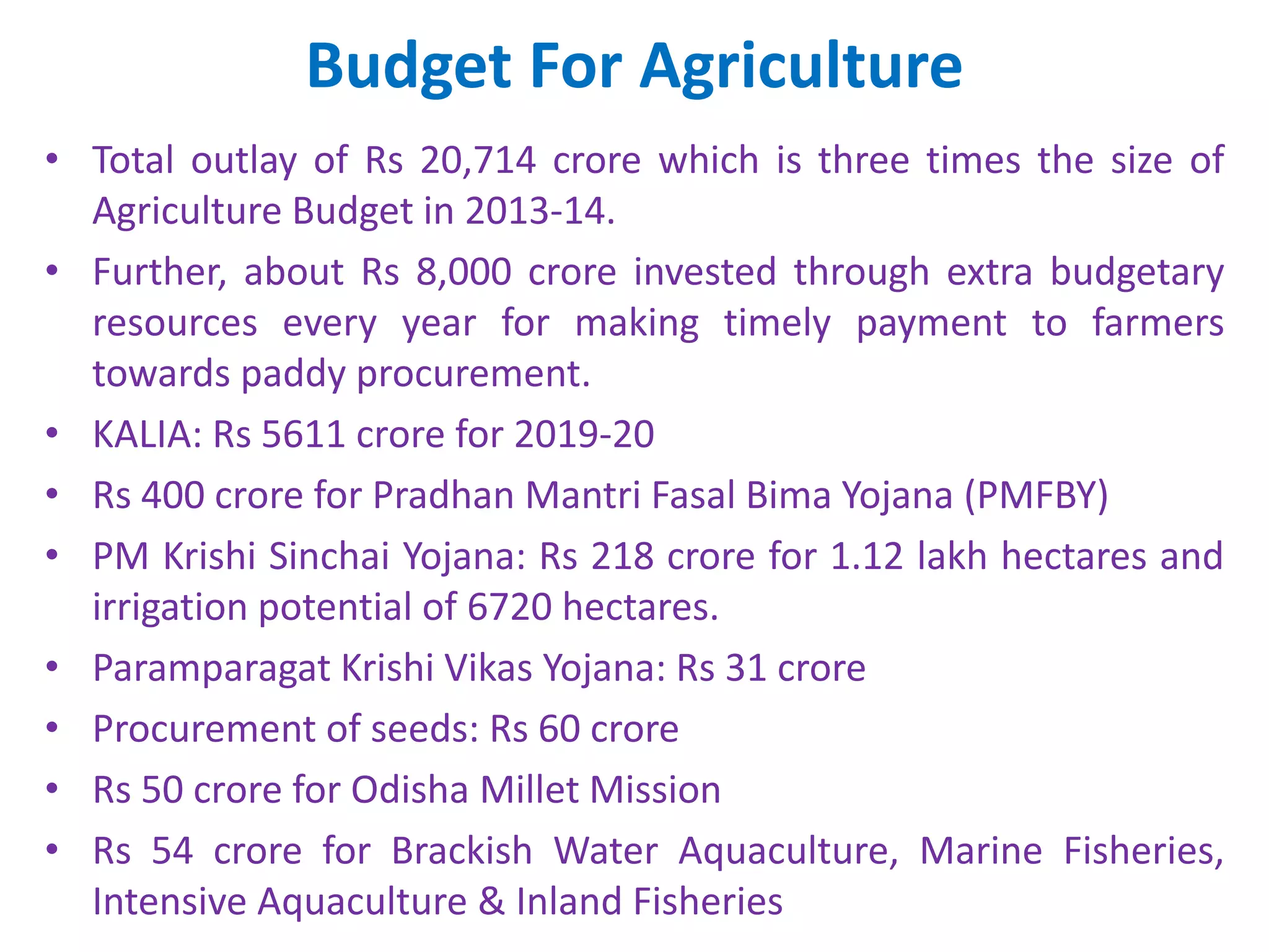 Odisha Budget 2019- 20 | PPTX