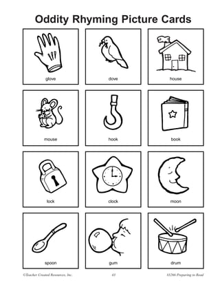 Oditty rhyming picture card | PDF