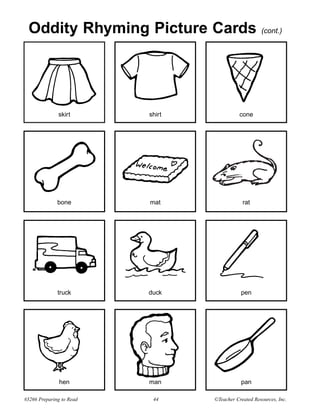 Oditty rhyming picture card | PDF