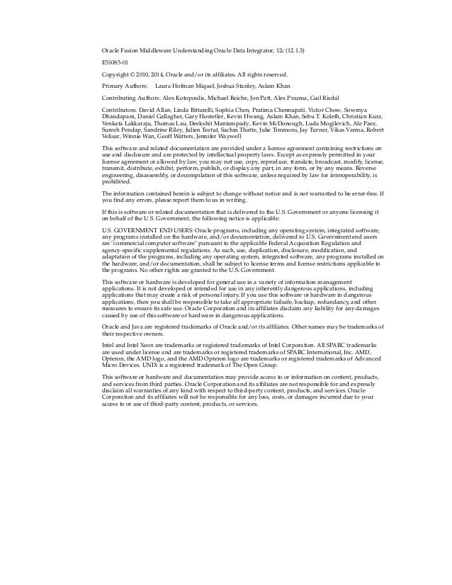 Odiun Understanding Oracle Data Integrator