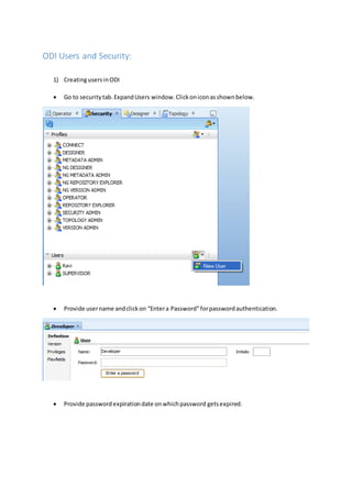 ODI User and Security | DOCX