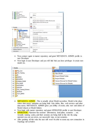 ODI User and Security | DOCX