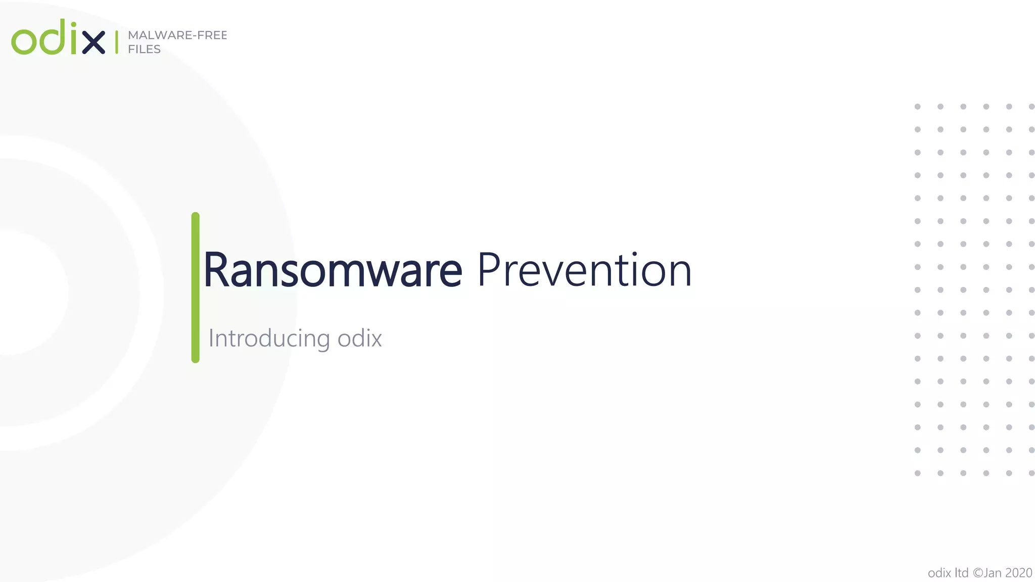 odix introduction ransomware prevention in WFH reality 2020 | PPT