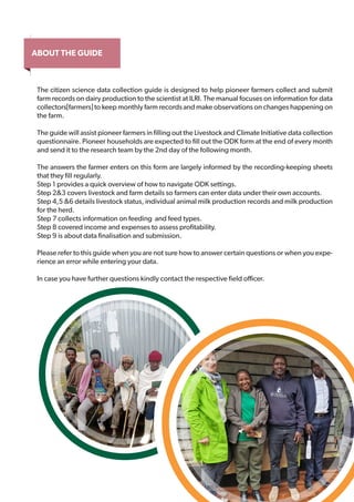 ILRI ODK Farmer Manual layout and design | PDF