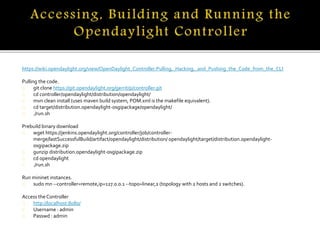 Opendaylight app development | PPT
