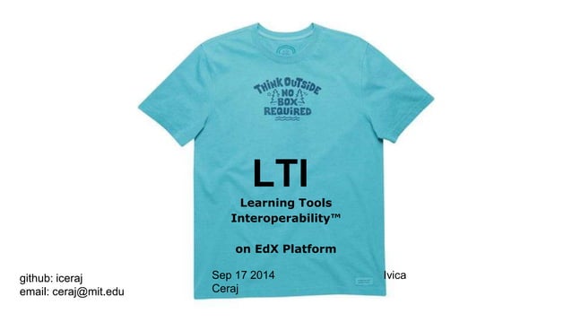 Light Technical Introduction to LTI on edX | PPT