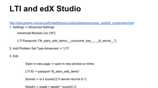 Light Technical Introduction to LTI on edX | PPTX