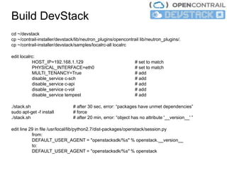 OpenStack Integration with OpenContrail and OpenDaylight | PPT