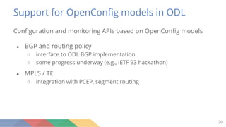 OpenConfig: collaborating to enable programmable network management | PDF