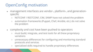 OpenConfig: collaborating to enable programmable network management | PDF