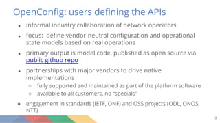 OpenConfig: collaborating to enable programmable network management | PDF