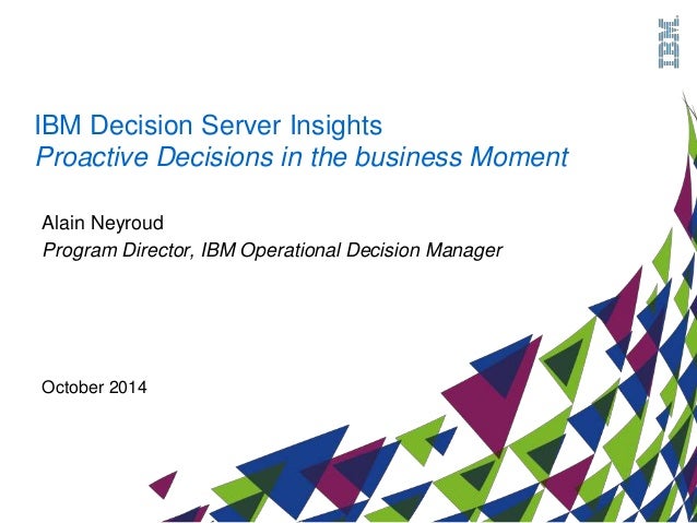 Ibm Decision Server Insights