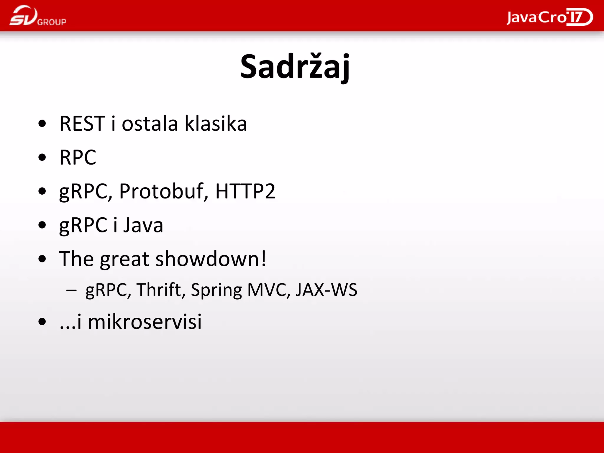 Putting REST to rest with gRPC | PPT