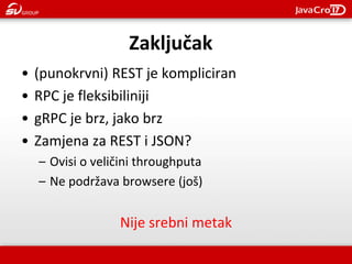 Putting REST to rest with gRPC | PPT
